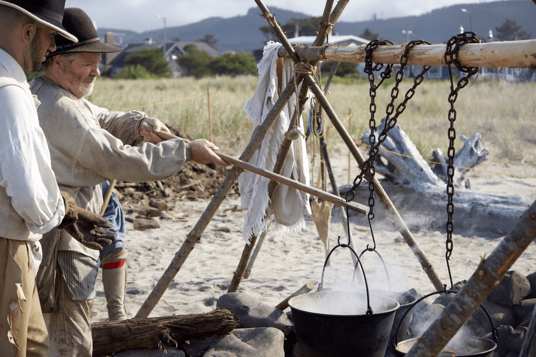 Saltmakers, a re-enactment group that proves Lewis and Clark were ...
