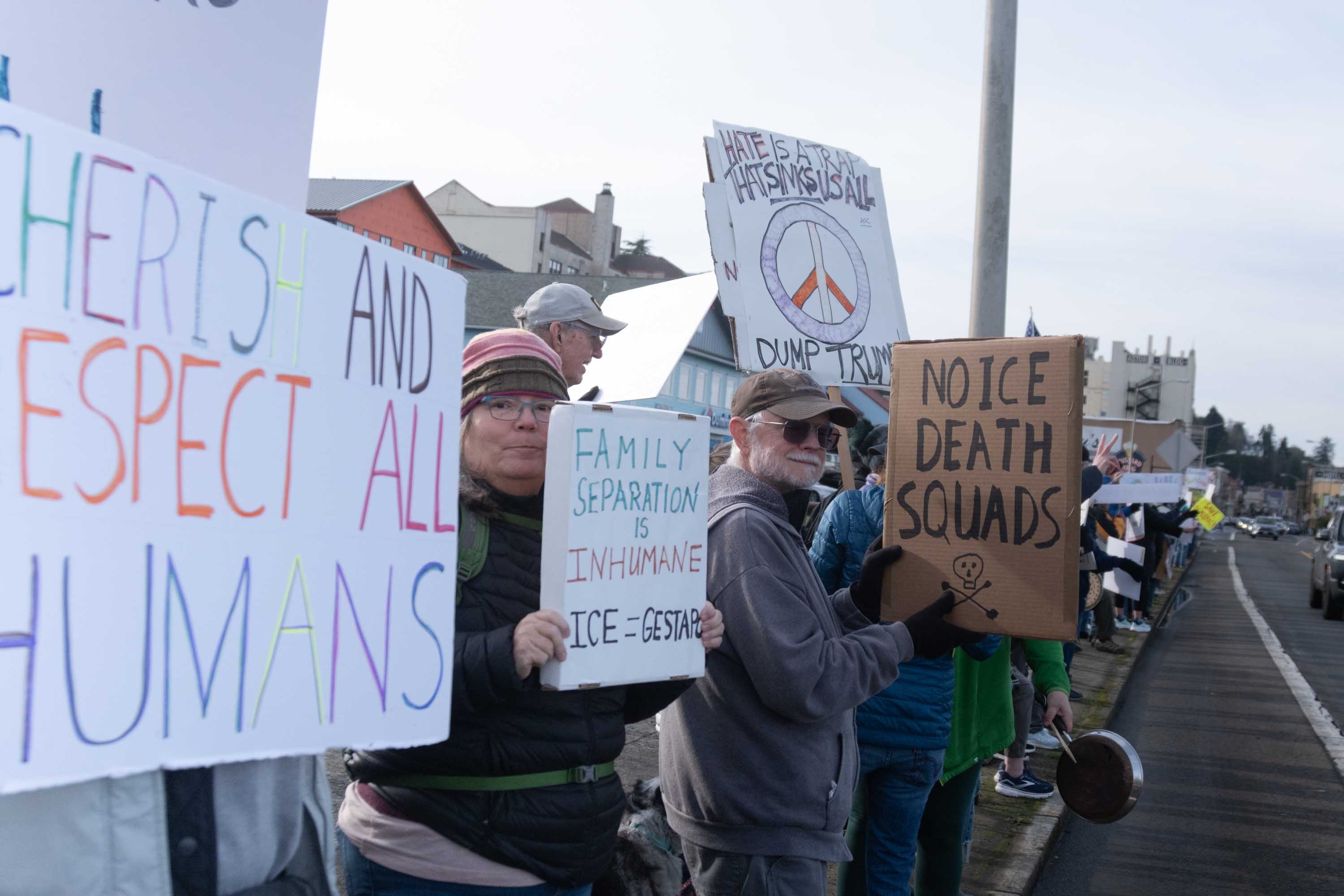 ‘Stop ICE murders, violence and cruelty’ protest in Astoria draws 150 ...